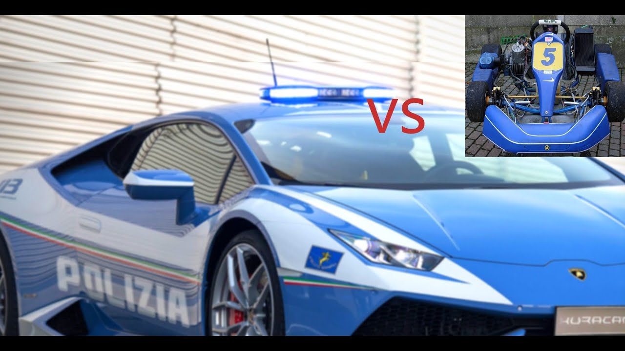 Go kart vs Police - YouTube