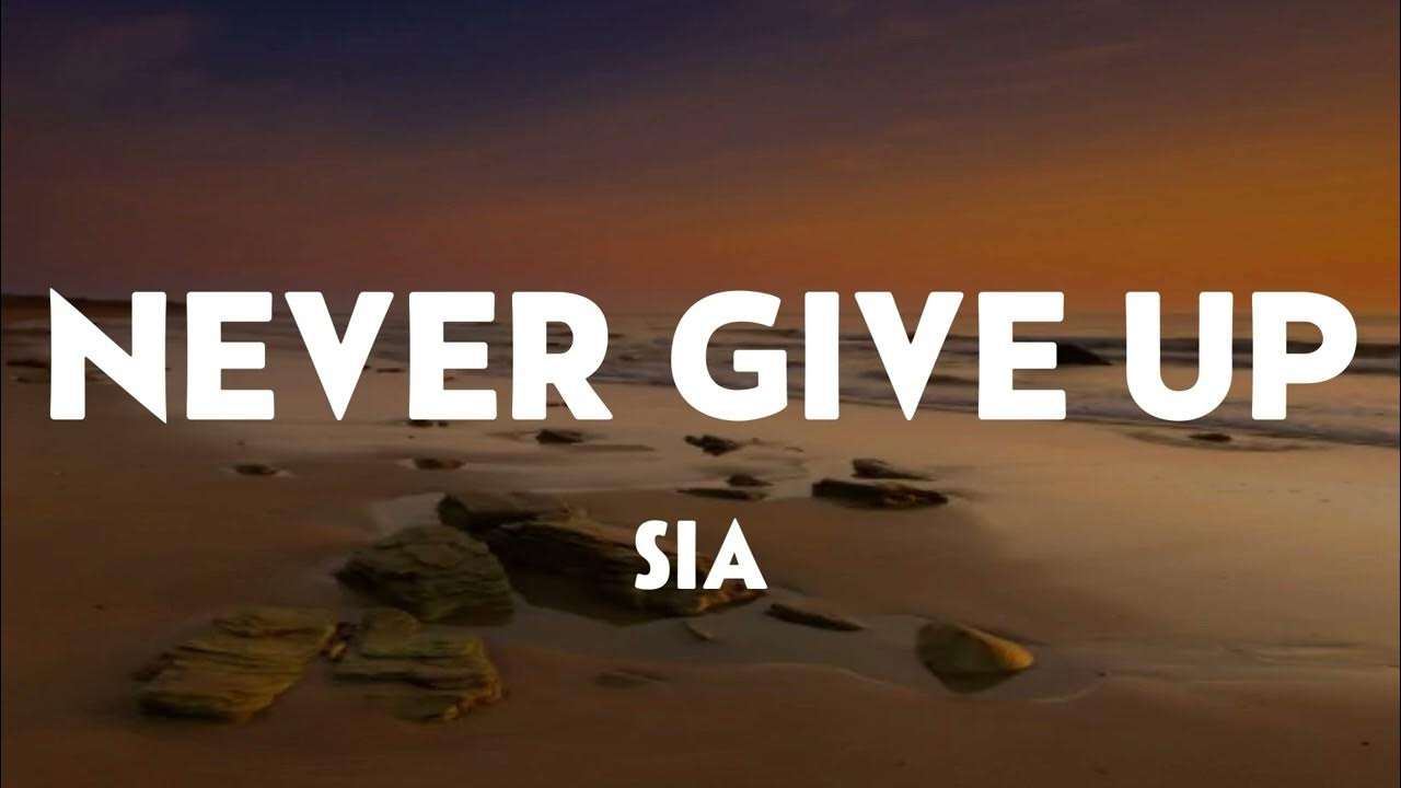 Sia - Never Give Up (Lyrics) - YouTube