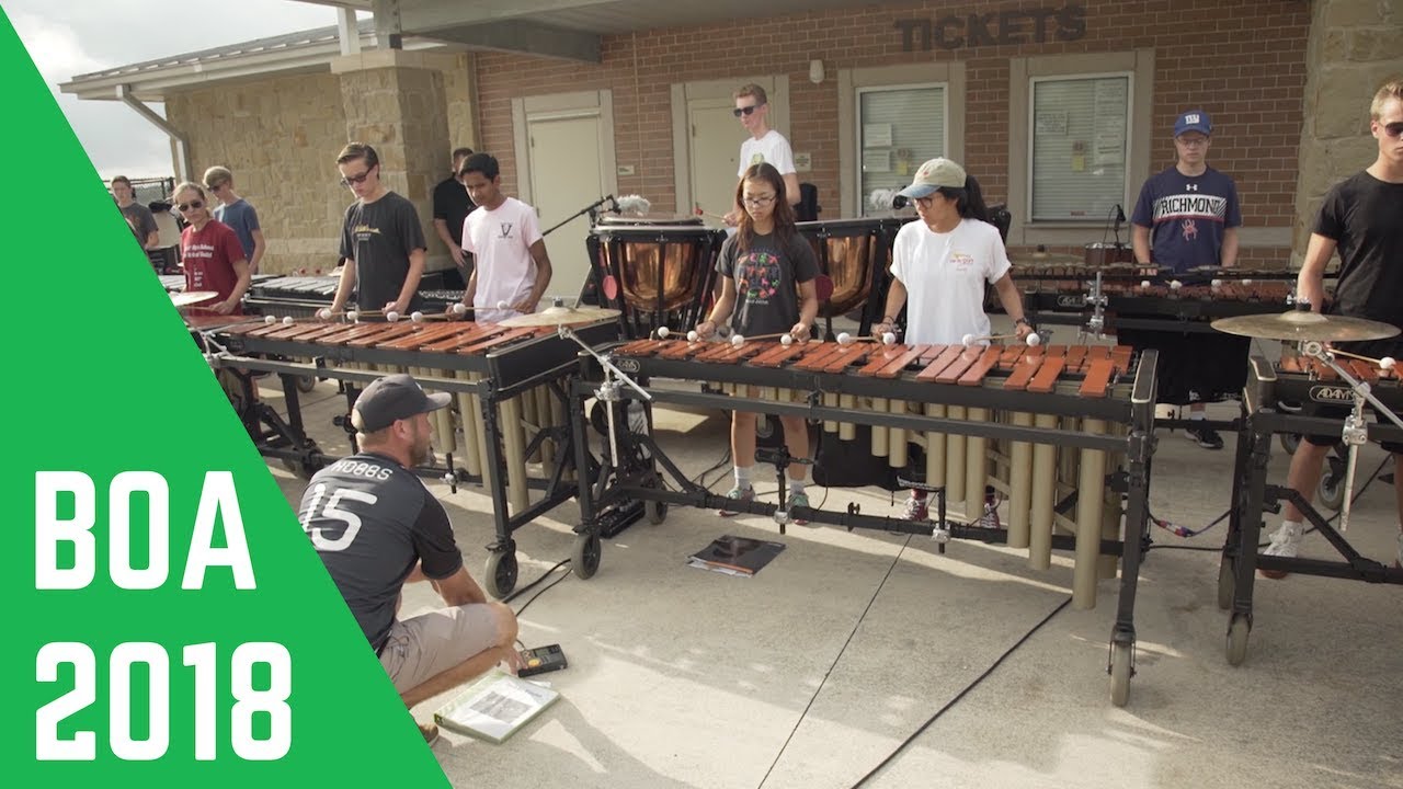 2018 Vandegrift Front Ensemble Rehearsal [EXTENDED] - YouTube