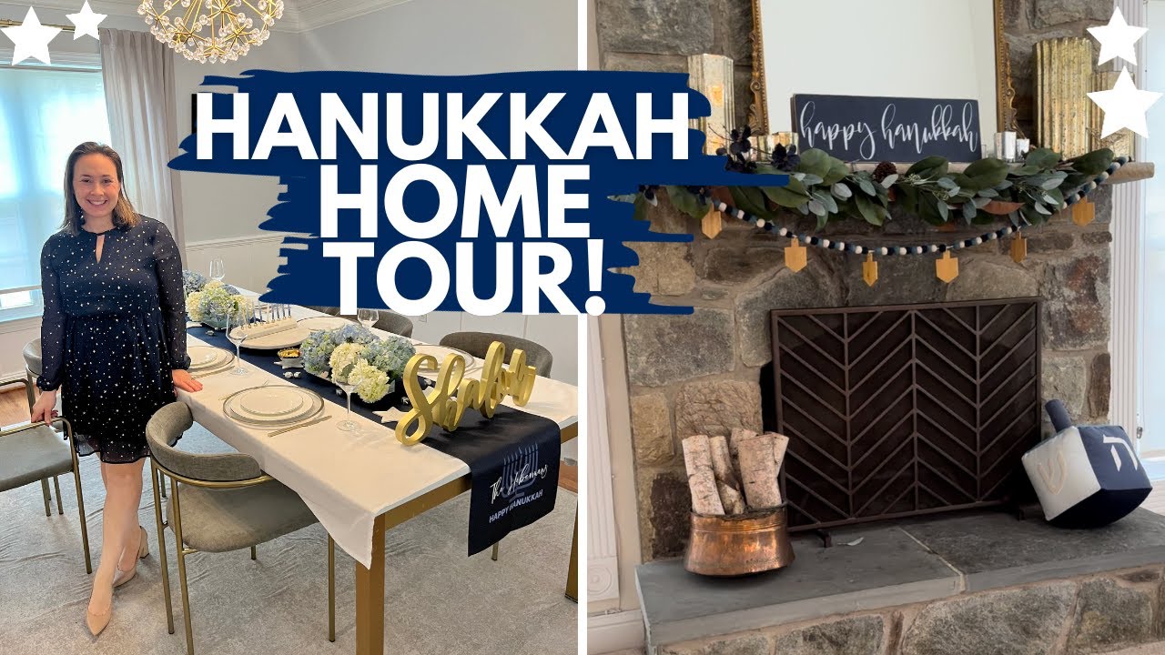 *2023* JEWISH HOLIDAY HANUKKAH Home Tour! - YouTube