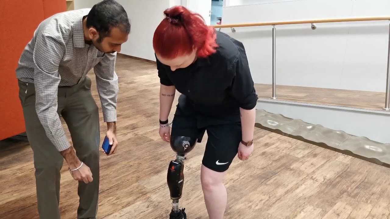 Walking up and down the ramp, big steps. - YouTube