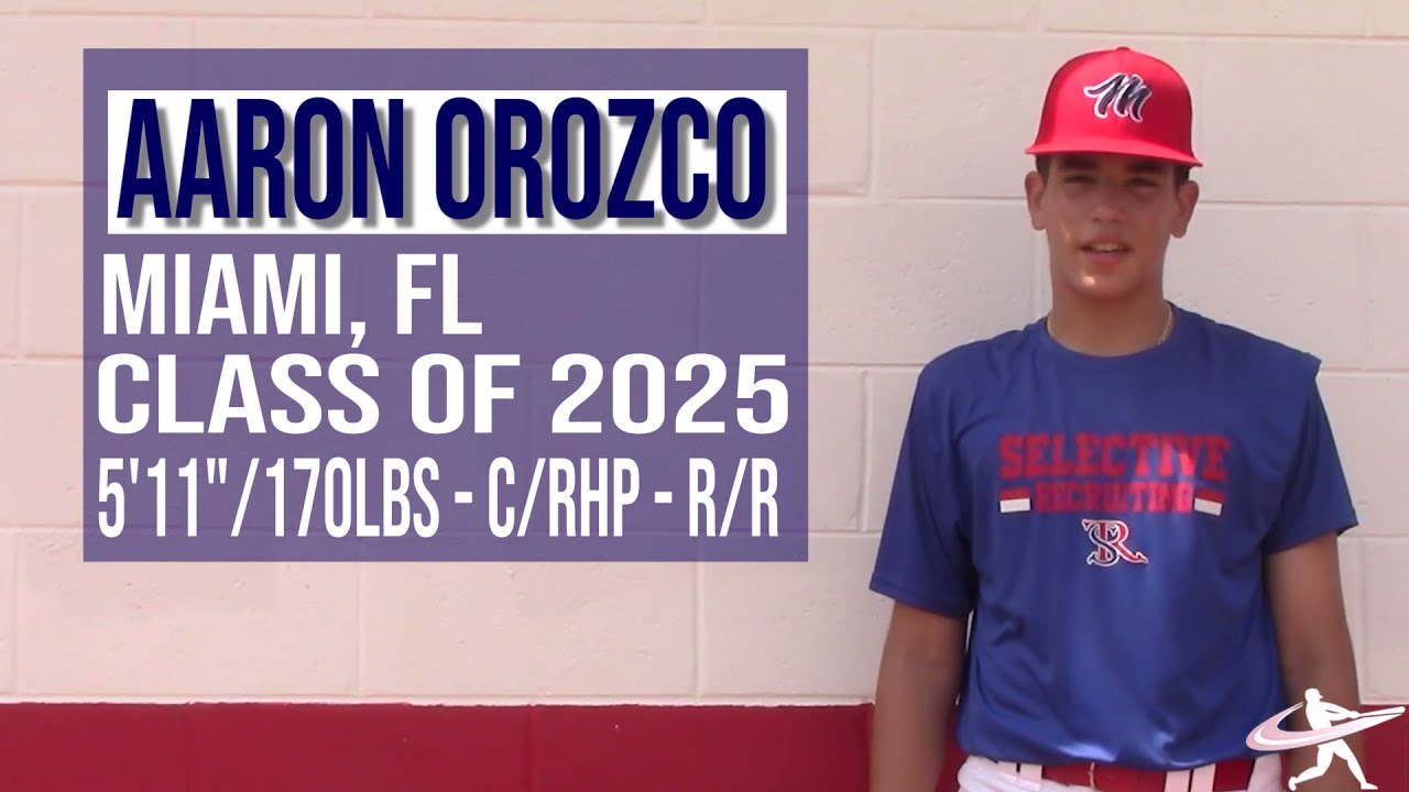 Aaron Orozco C/RHP Class of 2025 - YouTube