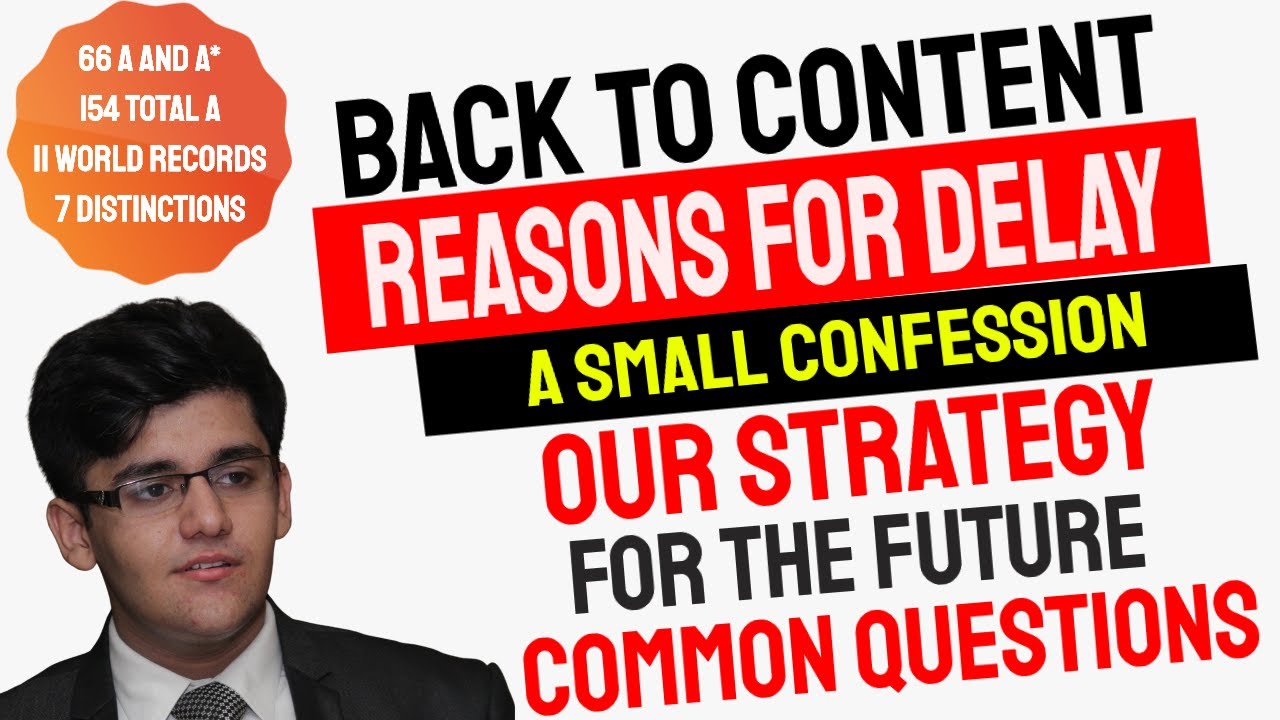 Reason For Delay In Content | Route Forward | Few Important ...