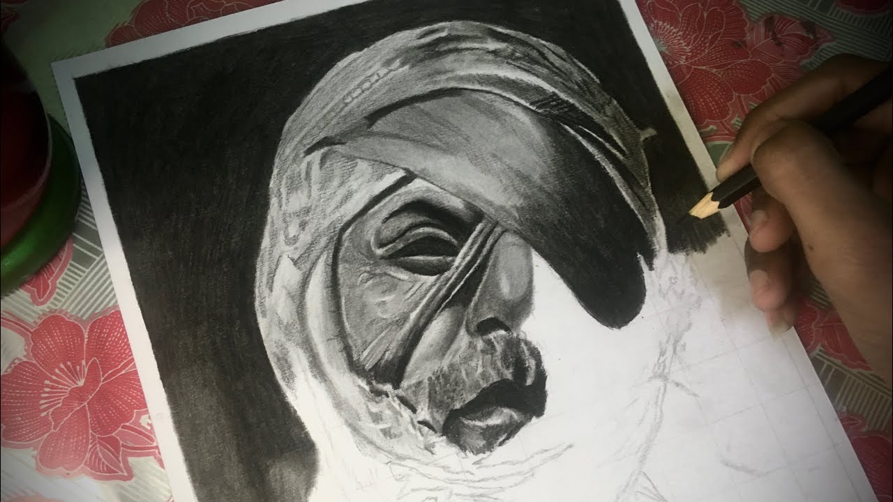 JAWAN Drawing , Shahrukh khan Drawing | pencil sketch tutorial….. - YouTube