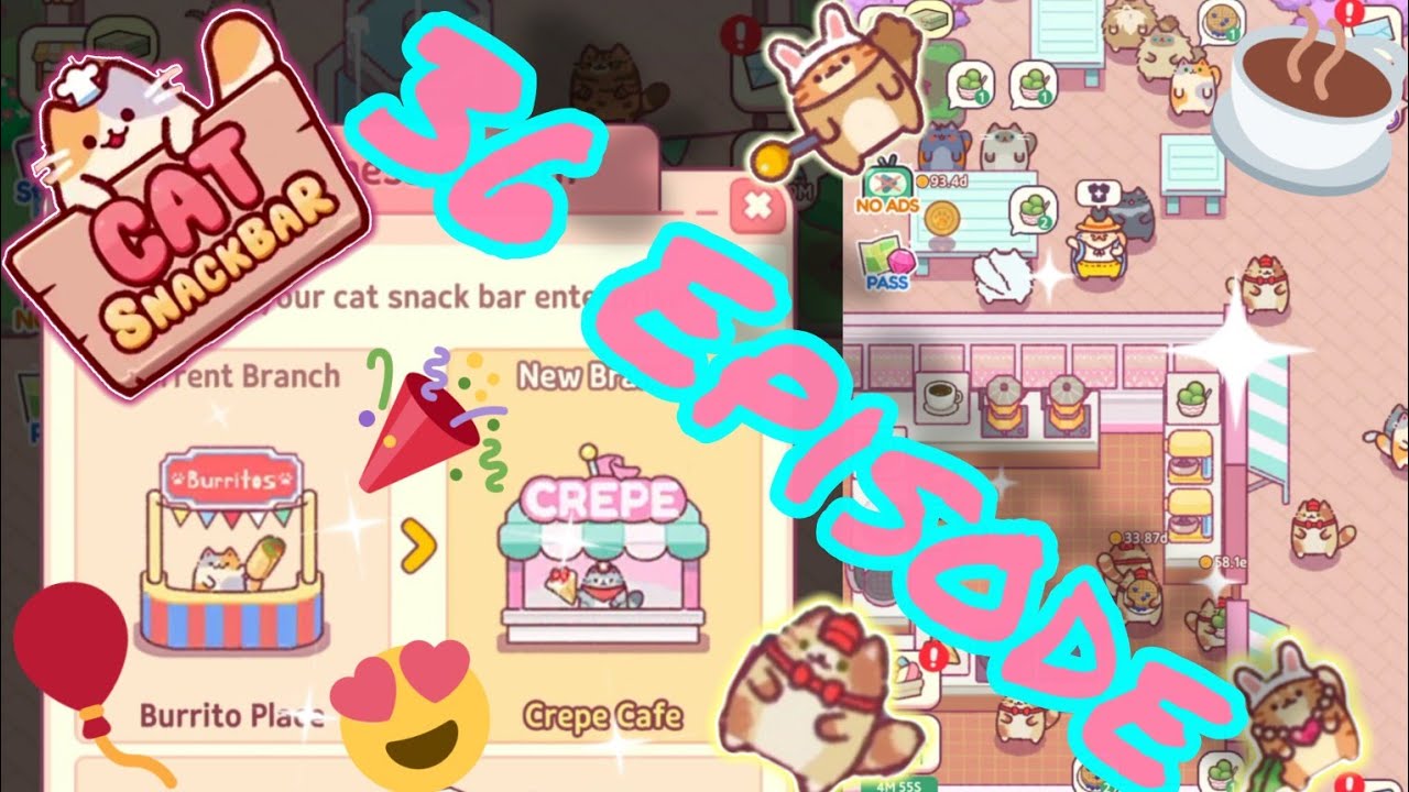 🐈Cat in Crepe cafe🍮 #Cat snack bar🐾#36 #new #games #sweet #funny #cute ...