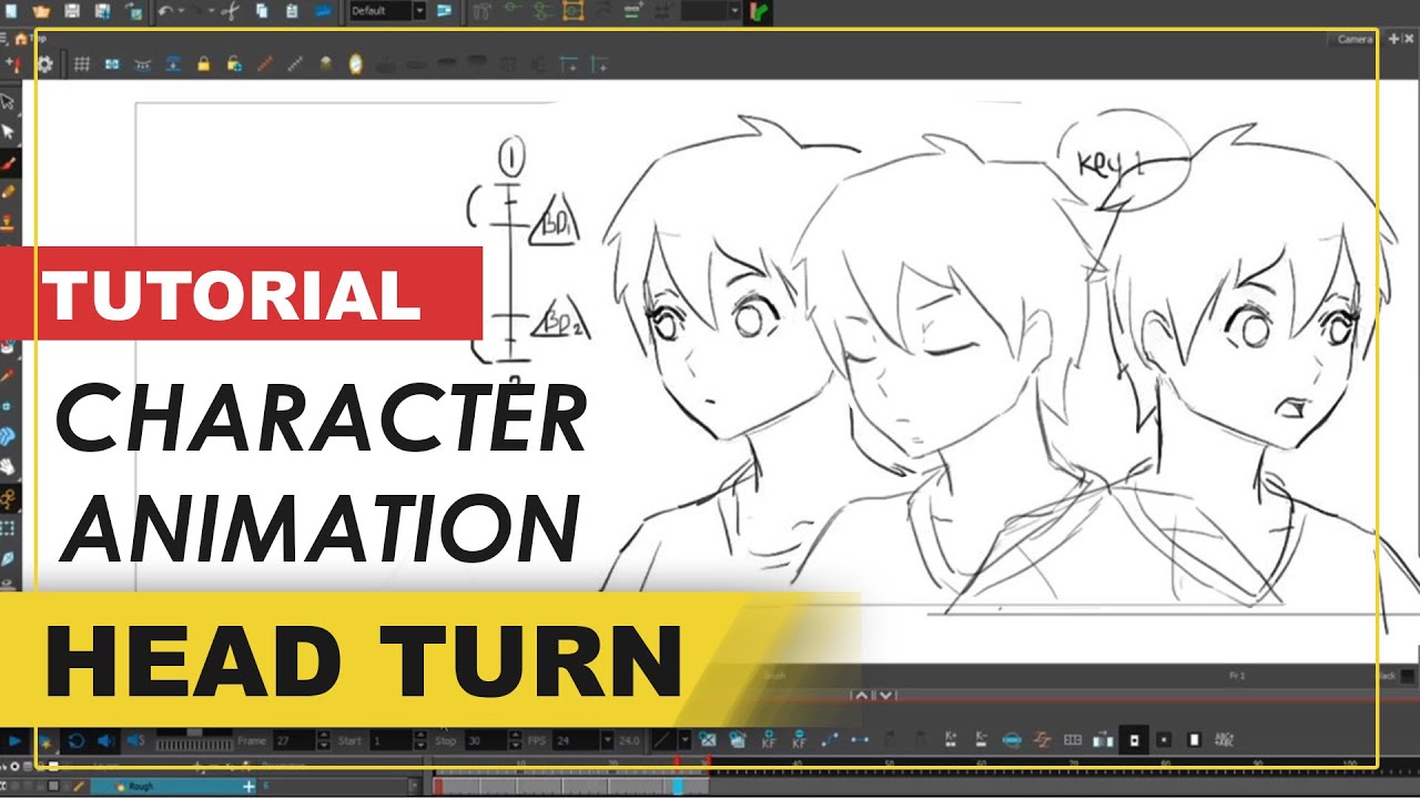 TUTORIAL HEAD TURN - CHARACTER ANIMATION | BEGINNER | TUTORIAL ANIMASI ...