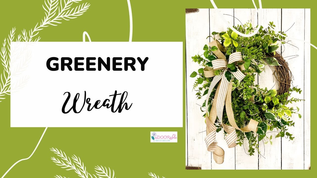 Everyday Greenery Wreath | How to Make a Wreath | Easy DIY Wreath Idea ...
