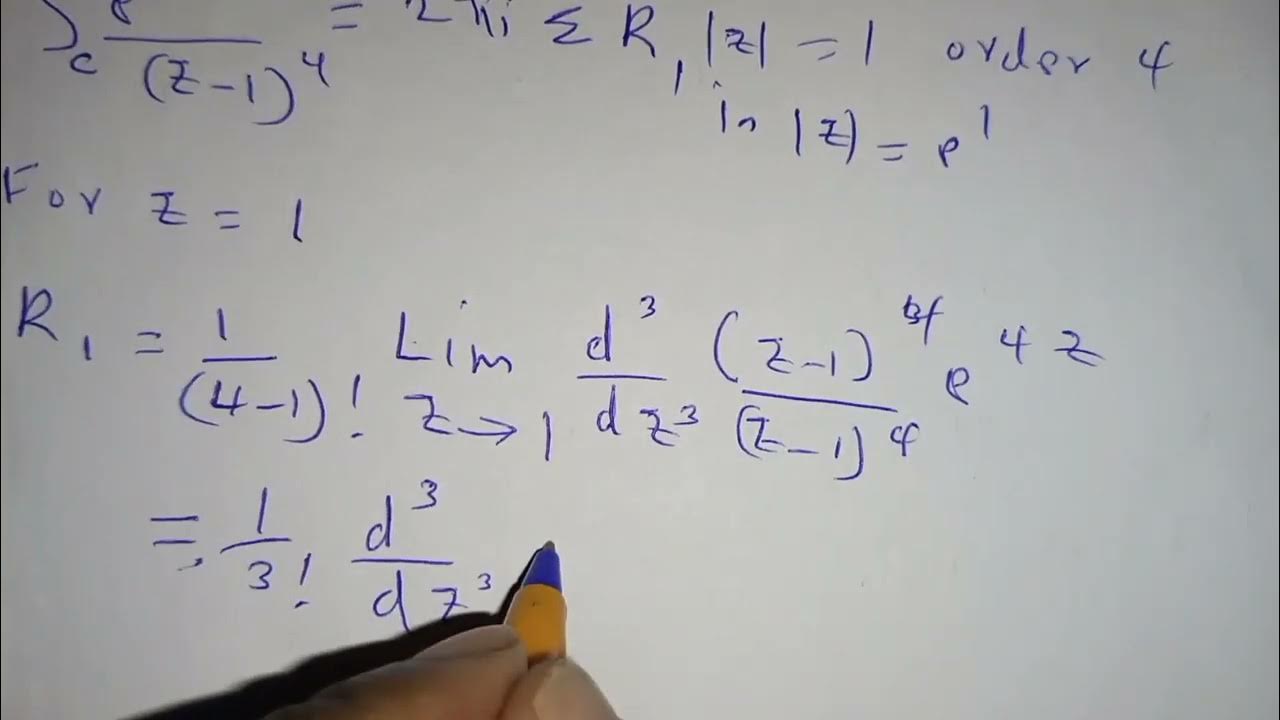 How to integrate a complex function by Cauchy Residual Theorem - YouTube