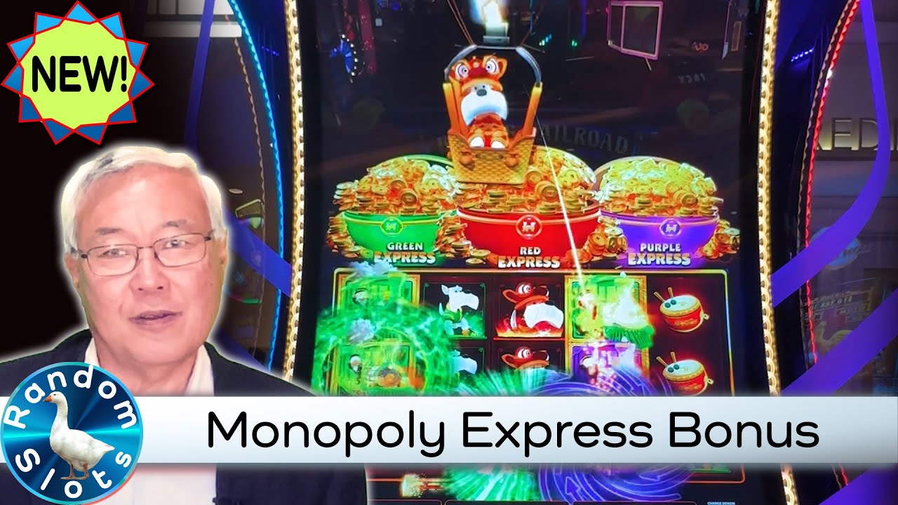 Monopoly Express Beijing Railroad Slot Machine Bonus - YouTube