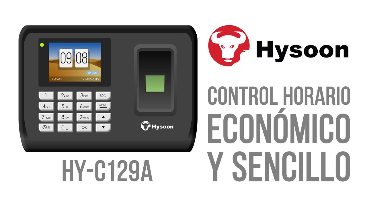 Configuración de Control Horario con Hysoon HY-C129A - YouTube