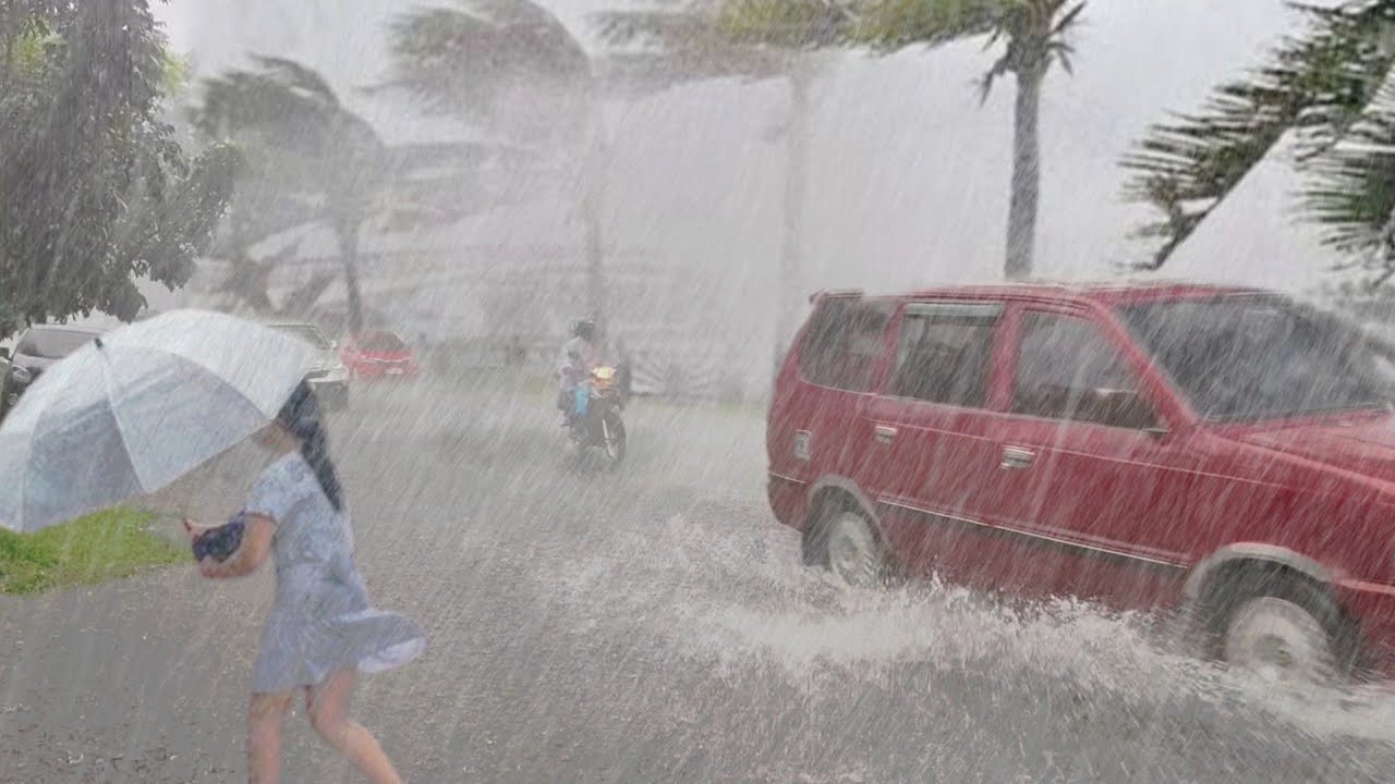 My Umbrella Couldn't Withstand The Heavy Rain And Super Strong Wind ...