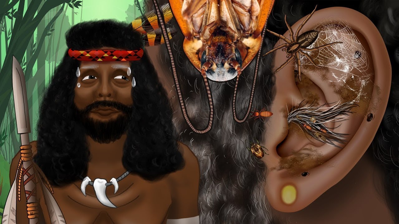 ASMR 바퀴벌레 왕 | 그리고 제거하는 방법? Remove parasitic cockroaches in aboriginal ...