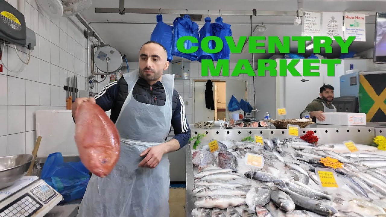 Coventry Market || Christmas shopping || Fish , Fruits & VEG - YouTube