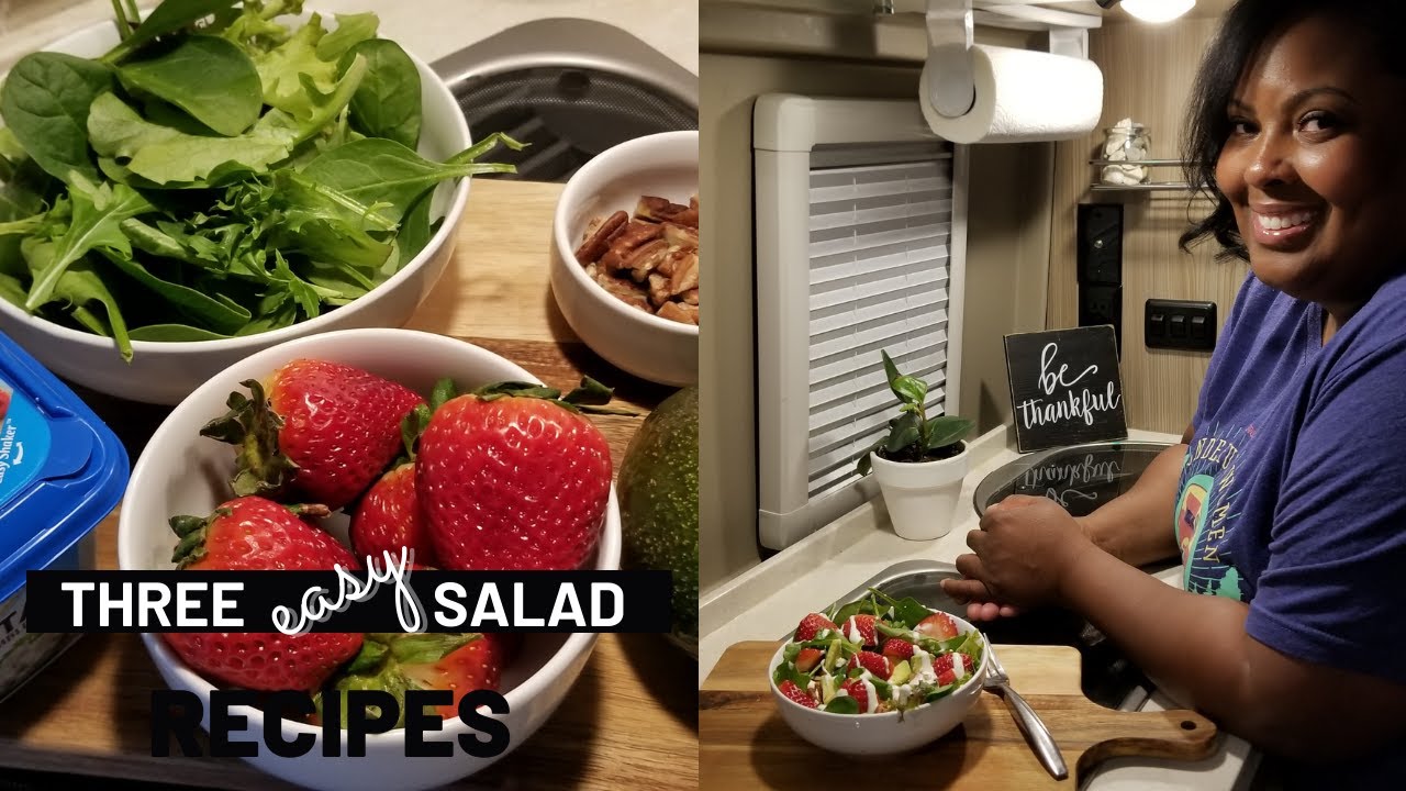 Fresh and Healthy Salad Recipes | VAN LIFE COOKING - YouTube