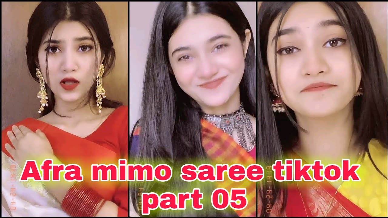 Afra mimo saree tiktok part 05 । AH Tiktok Videos - YouTube