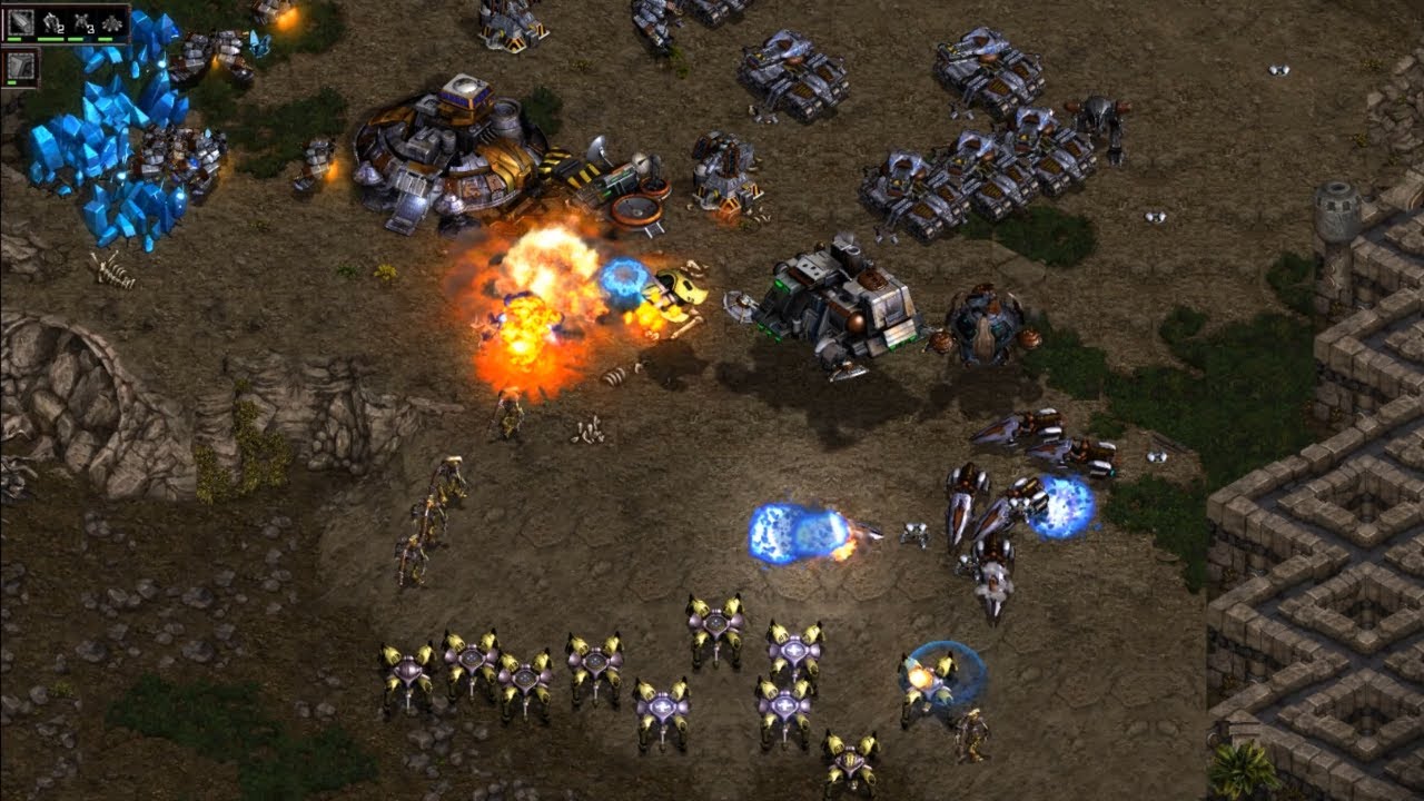 StarCraft: Remastered 1 Terran vs 1 Protoss 星际争霸: 重制版 Map: 투혼 1.3 ...