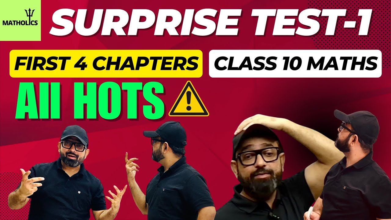 Surprise Test 1-Class 10 Maths | Real Numbers | Polynomials | Linear ...