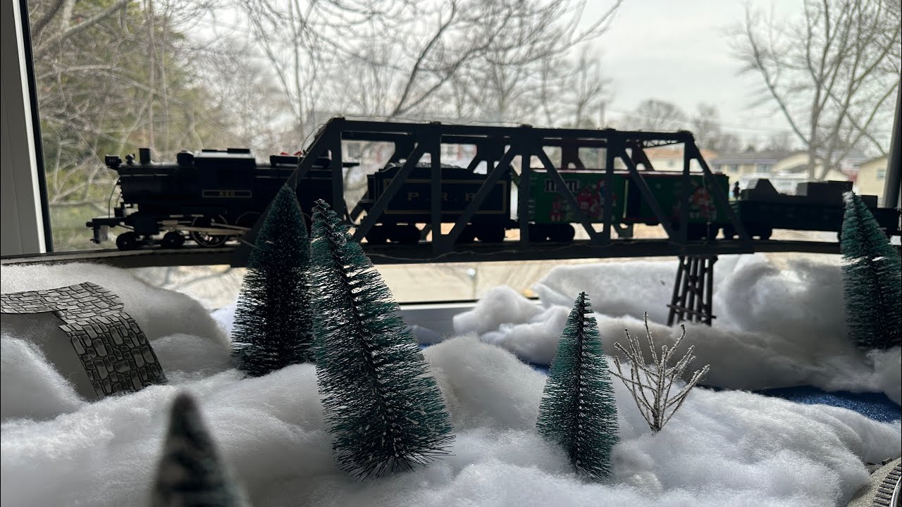 Christmas Window Train Layout 2024 - YouTube