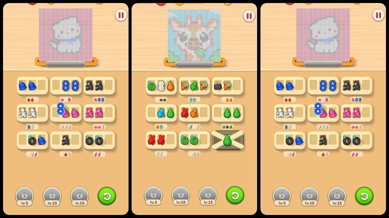 Knit Jam 3D: Sort Wool Colors Game Android Gameplay - YouTube
