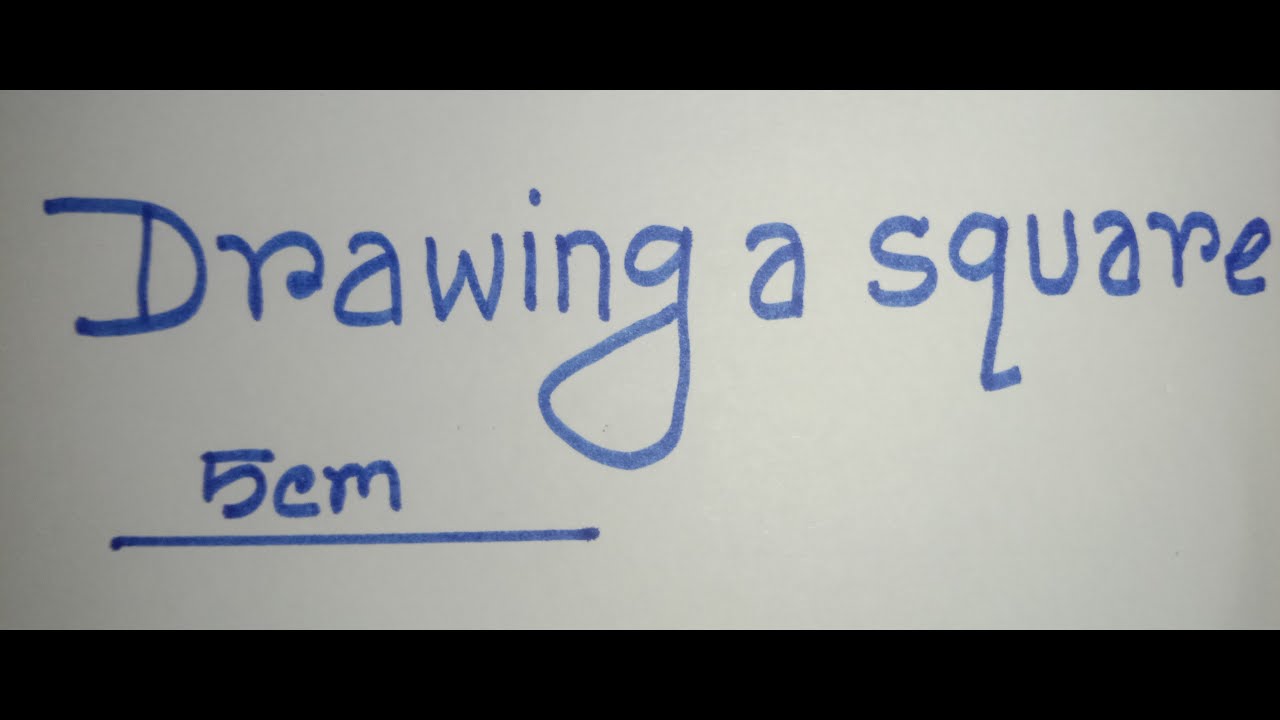 Drawing a square - YouTube
