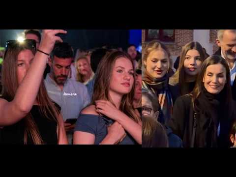 princess leonor at concert