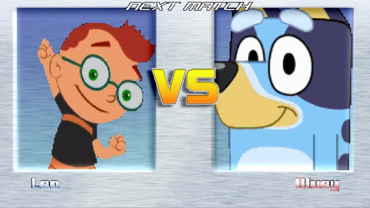 M.U.G.E.N BATTLES | Leo vs Bluey | Little Einsteins vs Bluey - YouTube