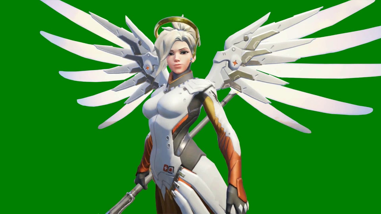 Overwatch Mercy Green screen - YouTube