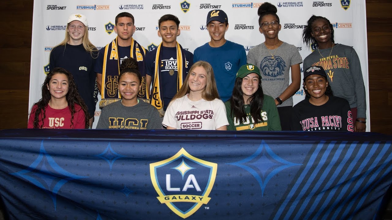 WATCH: 12 LA Galaxy Academy players announce college commitments on ...