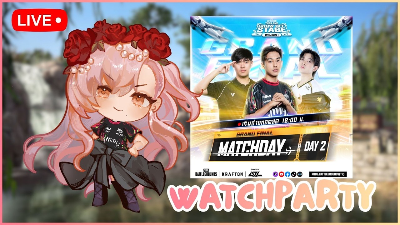 🔴【Watchparty】PUBG Thailand Show-Off Stage Phase 1 Grand Final Day 2 w ...
