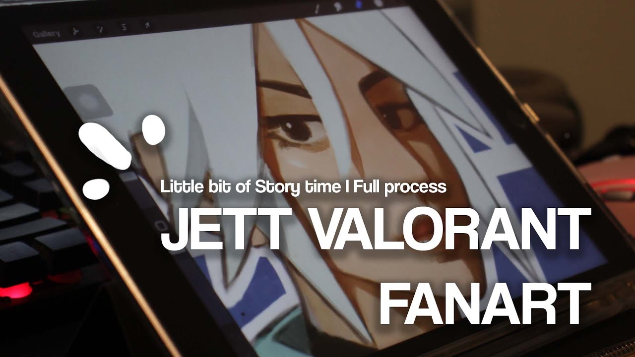 Drawing JETT from Valorant with my own style - Fanart and storytime ...