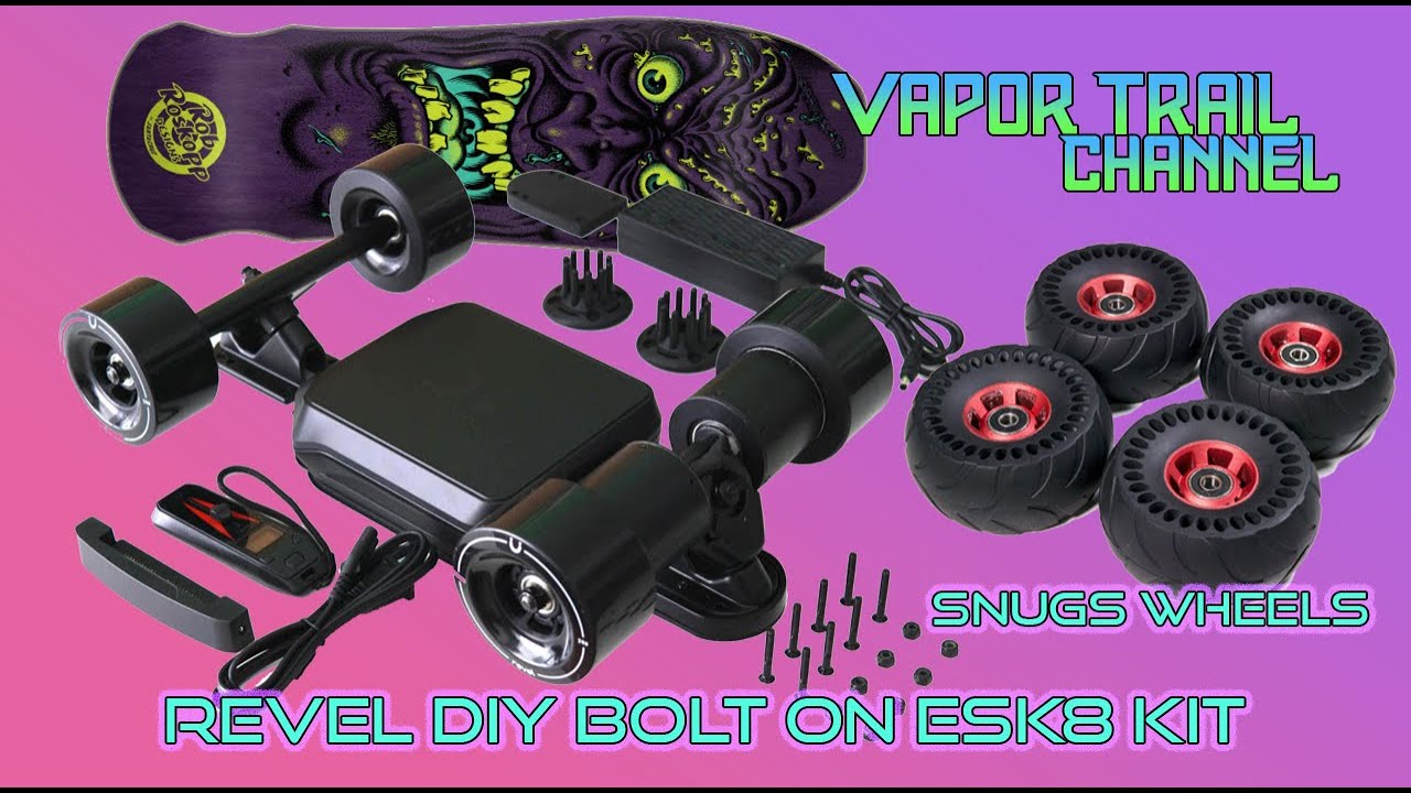 Revel Easy DIY Eskate Kit For Any Board + Snugs Wheels! What Is It ...