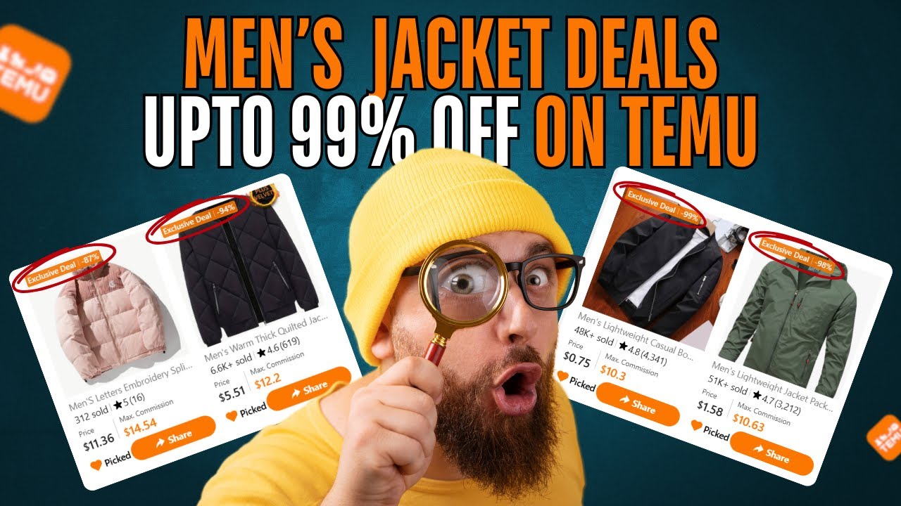 Best Men's Jacket Deals on Temu | Upto 99% Off - YouTube