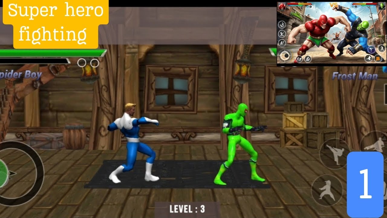 Super hero fighting gameplay walkthrough part 1 🥇 (Android) - YouTube