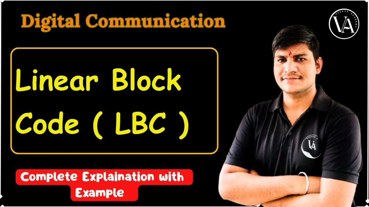 Linear Block Code ( LBC ) | Complete Explaination with Example | Digital Communication | - YouTube