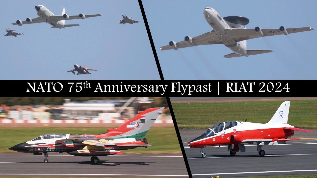 Special NATO 75th Anniversary Flypast | RIAT 2024 - YouTube