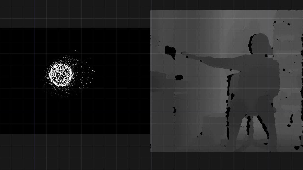 Kinect + TouchDesigner Particle Attractor Experiment - YouTube