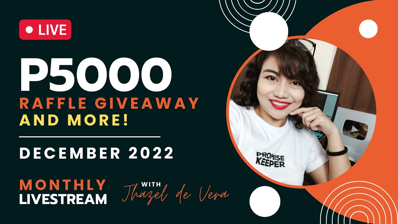 P5000 GCASH GIVEAWAY LIVE RAFFLE DRAW | Monthly Giveaway: DECEMBER 2022 ...
