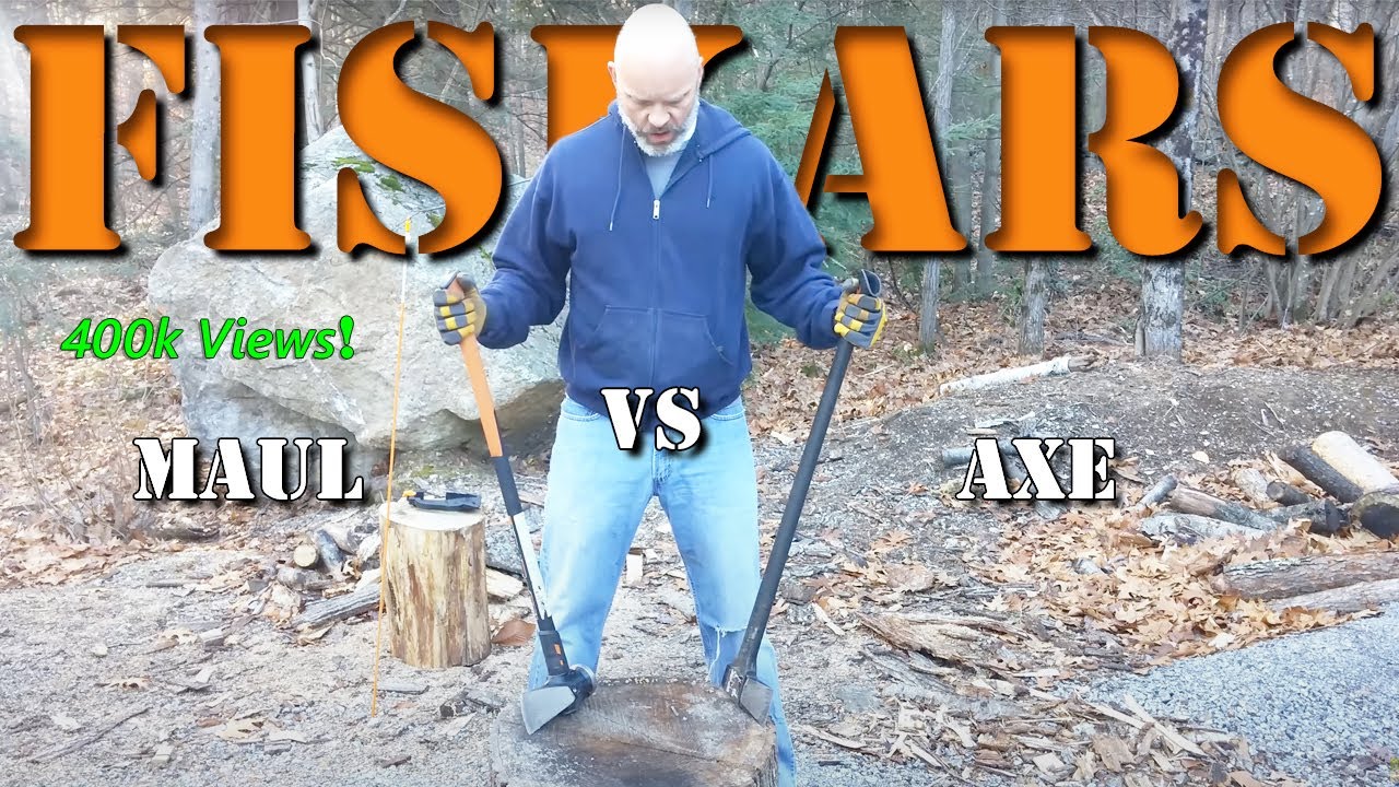 Comparison between Fiskars 8lb Maul and Fiskars Super Splitting Axe ...