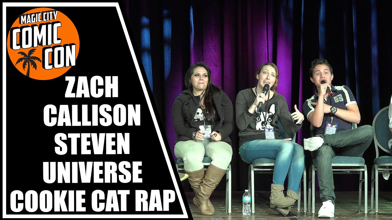 Zach Callison Does the Cookie Cat Rap from Steven Universe at Magic ...