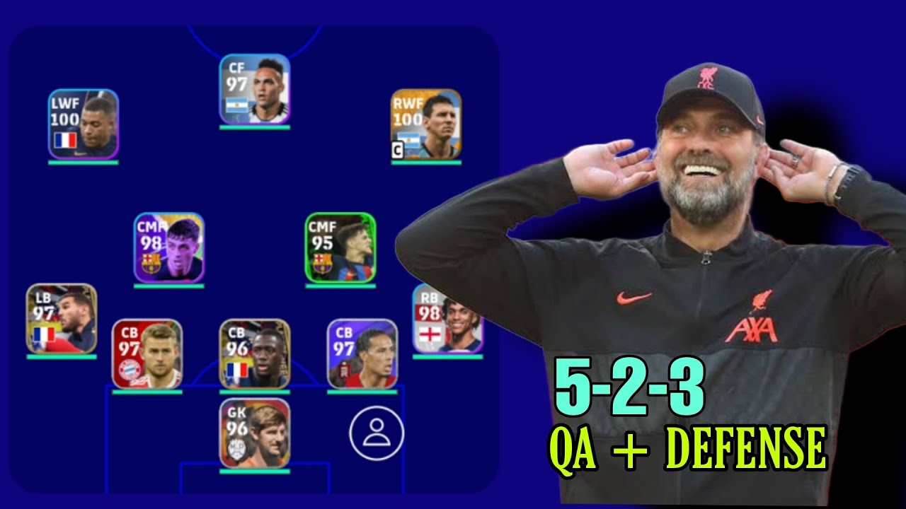 Finally i found this legends formation || 523 QC+DEFENSE || Efootball ...
