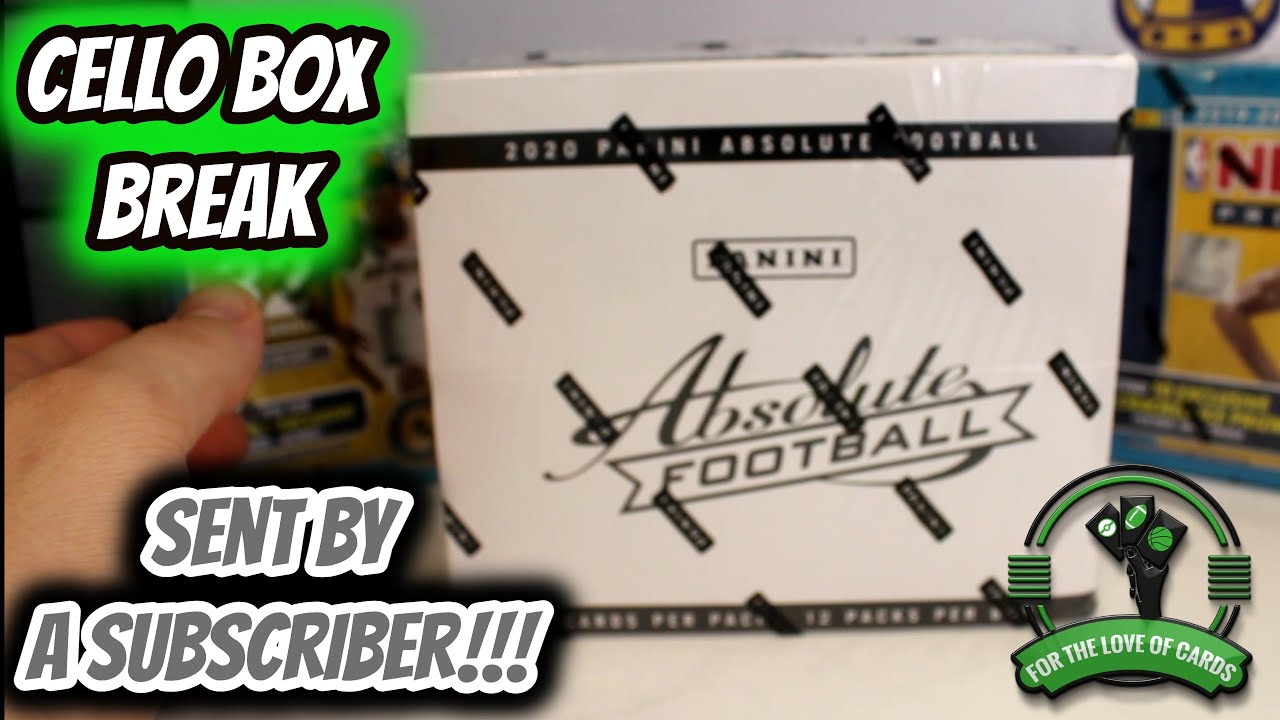 Football Panini Cello Box Break: 2020 Absolute Cello Box Break - YouTube