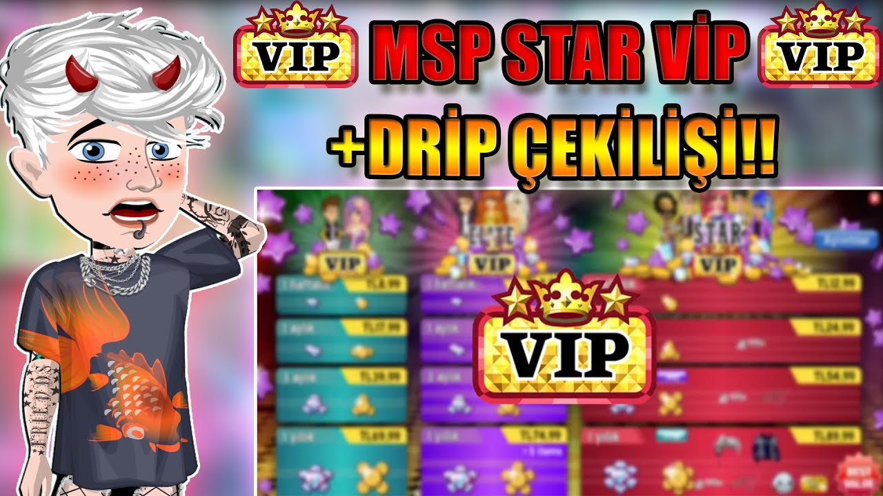 MSP - STAR VİP + DRİP PİXEL Çekilişi !! Aiakos Msp - YouTube