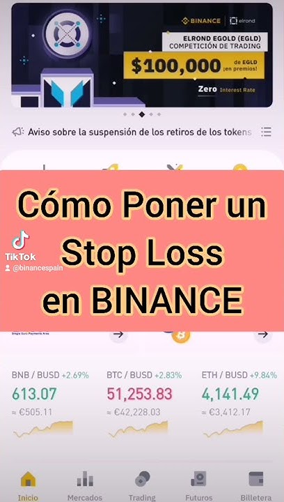 Cómo poner un STOP LOSS en Binance😱 - YouTube
