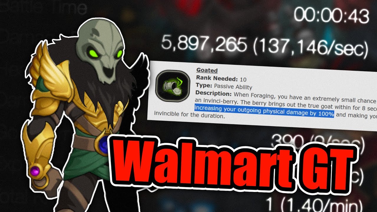 AQW Undead Goat against ultra bosses - YouTube