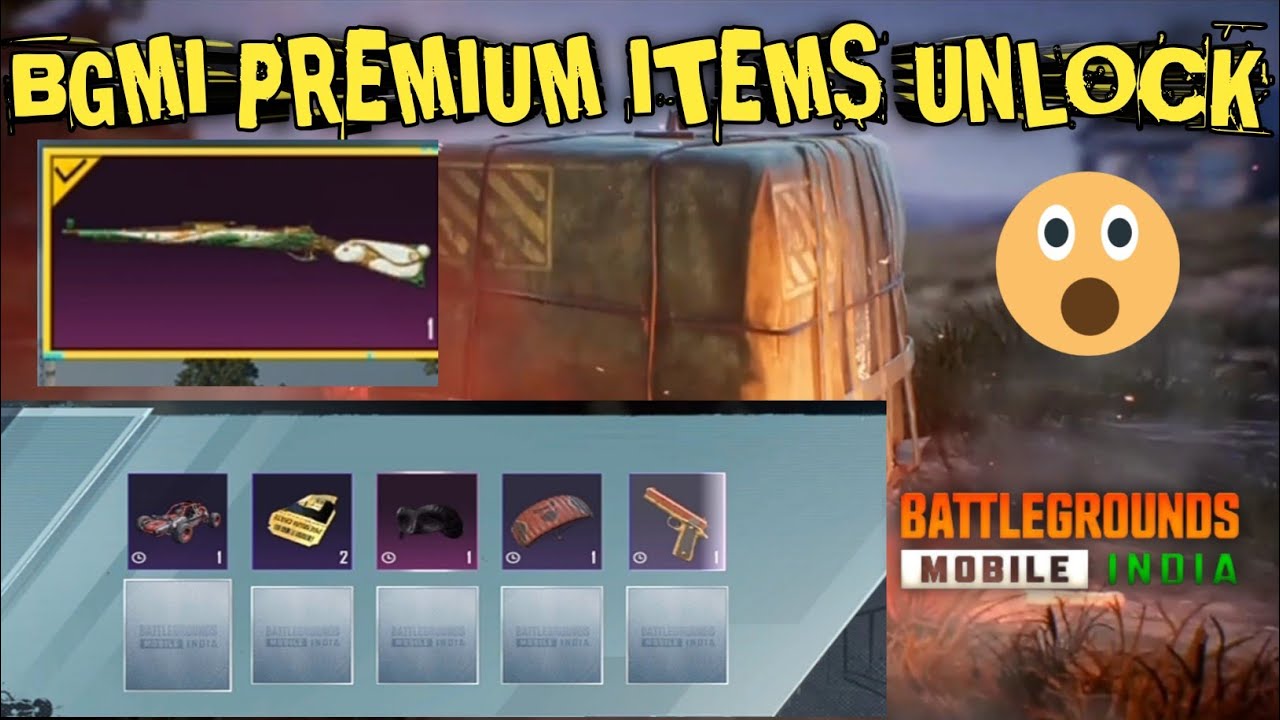 PREMIUM ITEMS 😮 UNLOCK 🔓 WITH COUPON 😦|| RARE ITEMS 🧐|| BGMI BACK 🤘😍 ...
