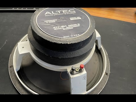 ALTEC 417-8H SERIES II - GUITAR Test - YouTube