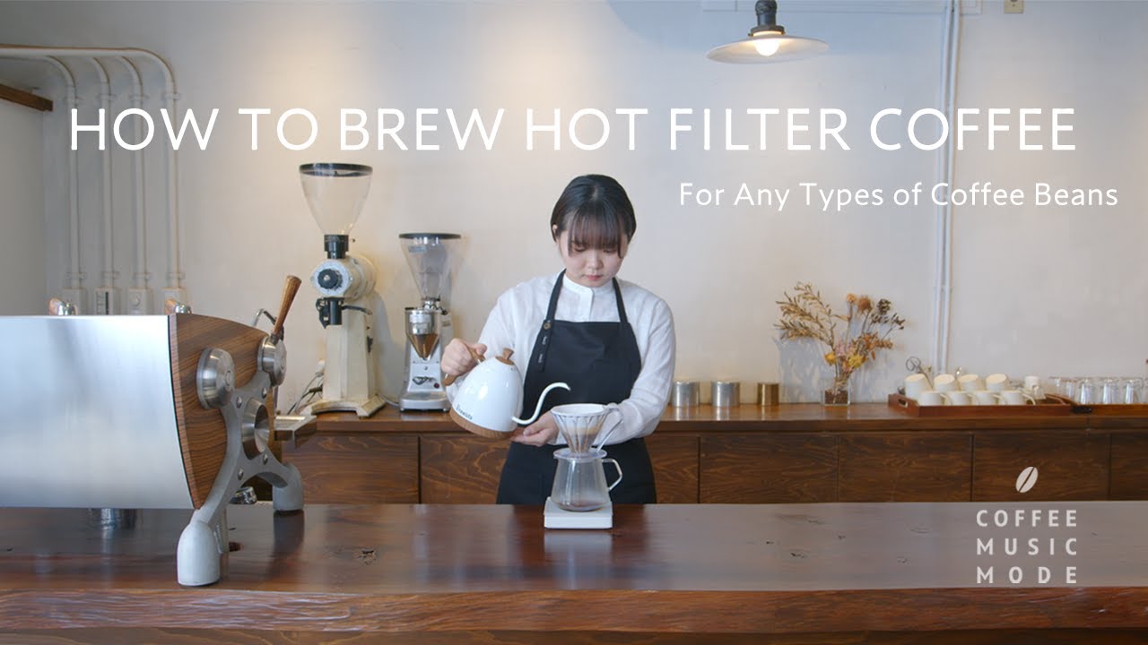 How to Brew Hot Filter Coffee ： For Any Types of Coffee Beans - YouTube