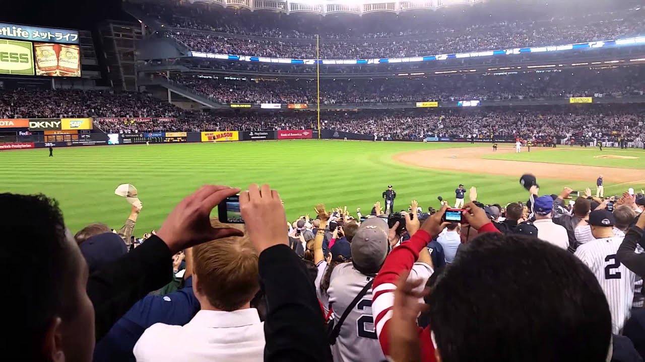 Derek Jeter's Last Game at Yankee Stadium 9/23/14 - Final At Bat ...