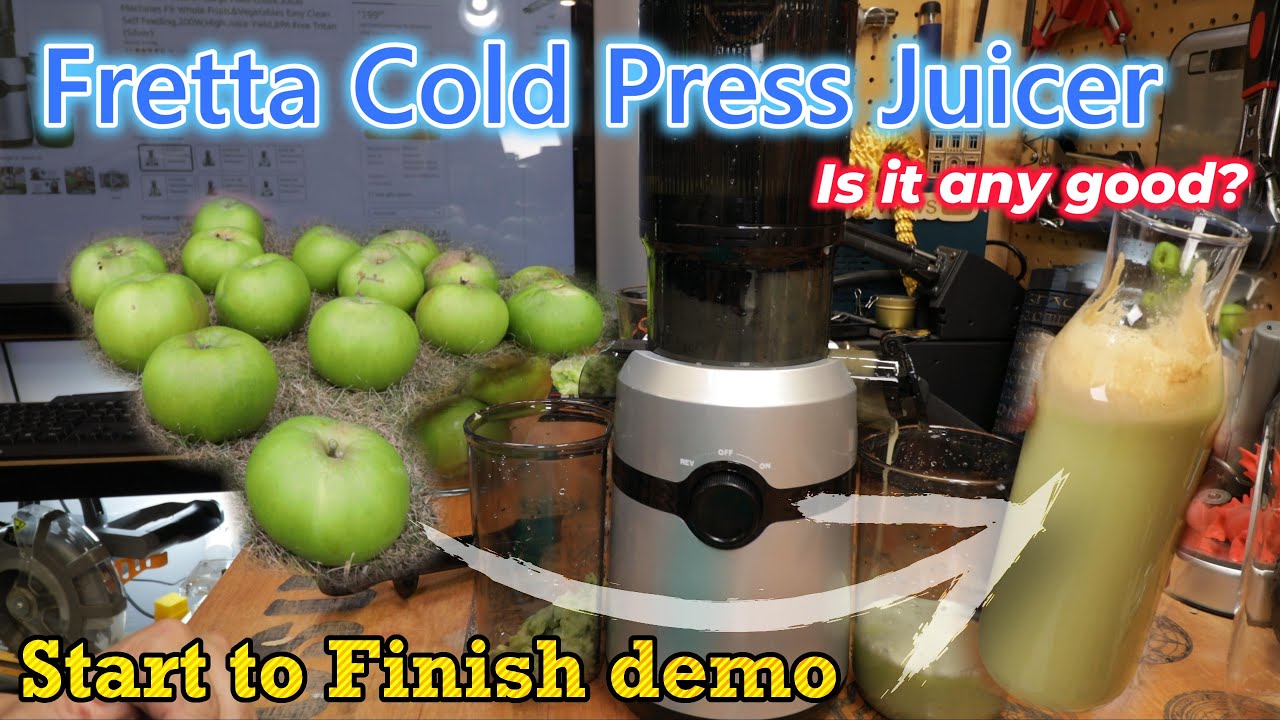Fretta Cold Press Juicer Start to finish demo by Benson Chik #amazon # ...