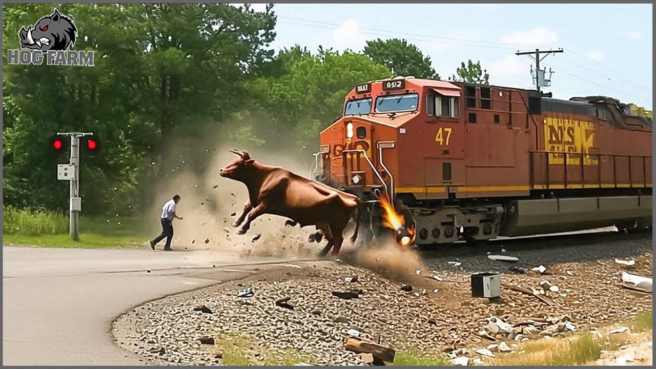 Unbelievable ! 50 Shocking Times Animals Collided With Trains – No ...